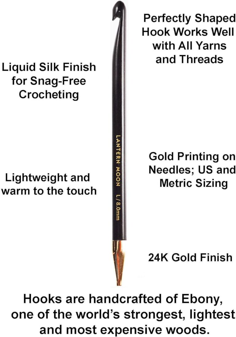 Lantern Moon Bequest 6-Inch Tunisian Interchangeable Crochet Hook Set ...