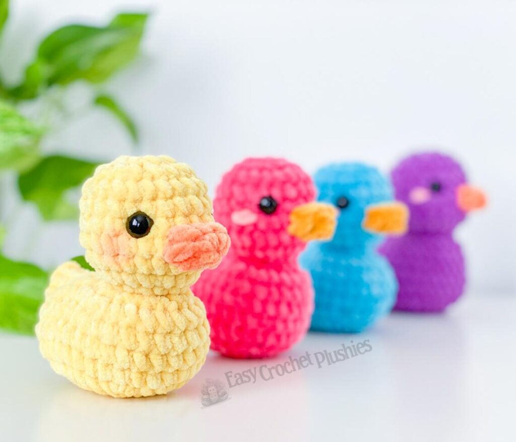 No Sew Rubber Ducky Crochet Pattern by Easy Crochet Plushies - crochet envy