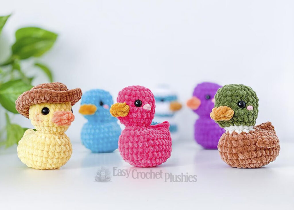 No Sew Rubber Ducky Crochet Pattern by Easy Crochet Plushies - crochet envy