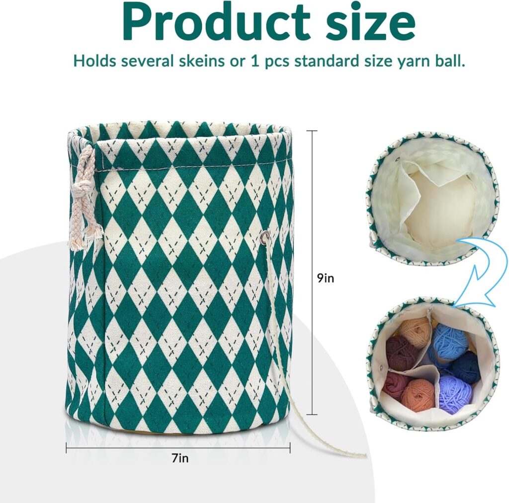 Peixty Small Yarn Bag with Two Pockets - crochet envy