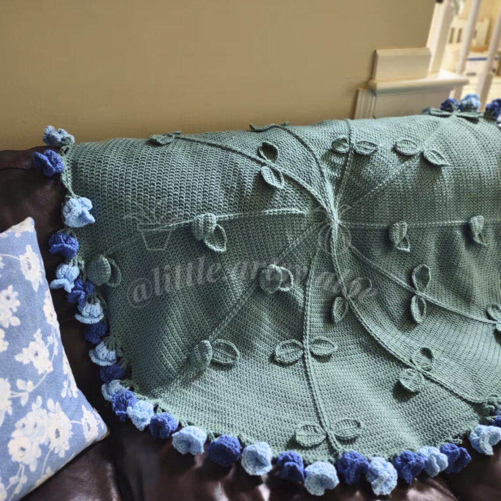 Surprise Bouquet Blanket Crochet Pattern by Little Artsy Aloe