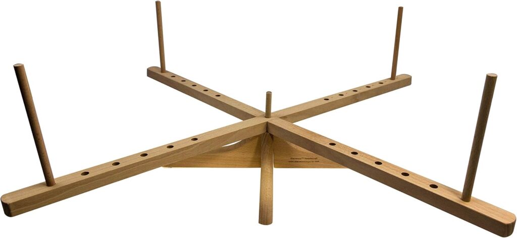 Amish Style Wooden Yarn Swift – Smooth, Sturdy Tabletop Skein Winder ...