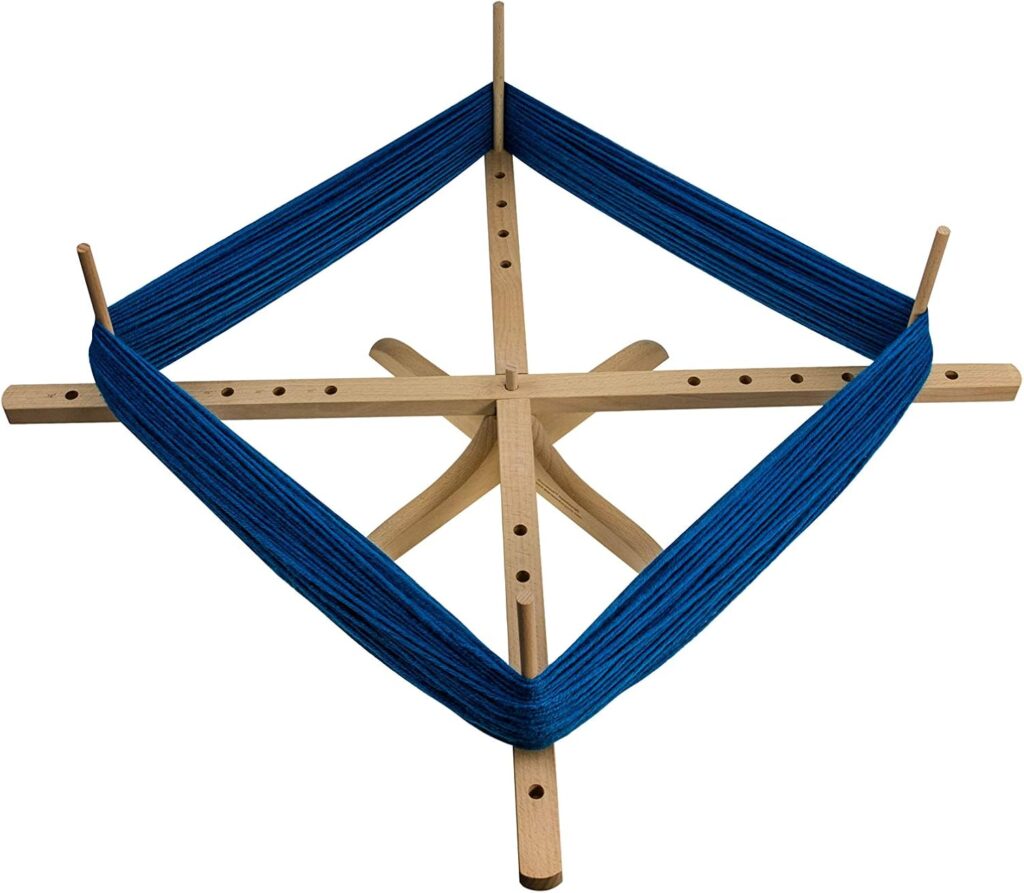 Amish Style Wooden Yarn Swift – Smooth, Sturdy Tabletop Skein Winder ...