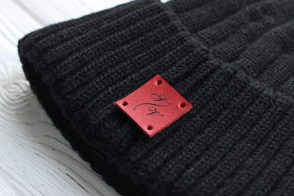 Custom Leather Labels for Handmade Goods - crochet envy