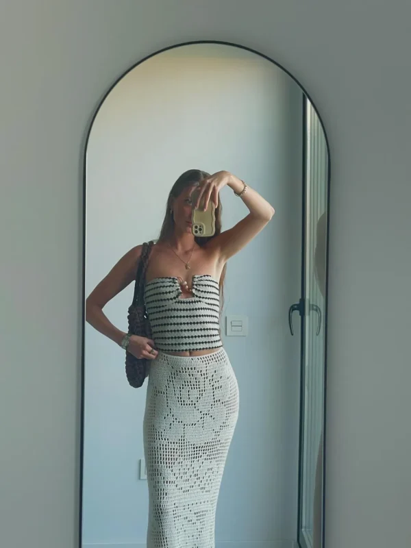 Flora Bloom Filet Crochet Skirt Pattern PDF by PorsboStudio - crochet envy