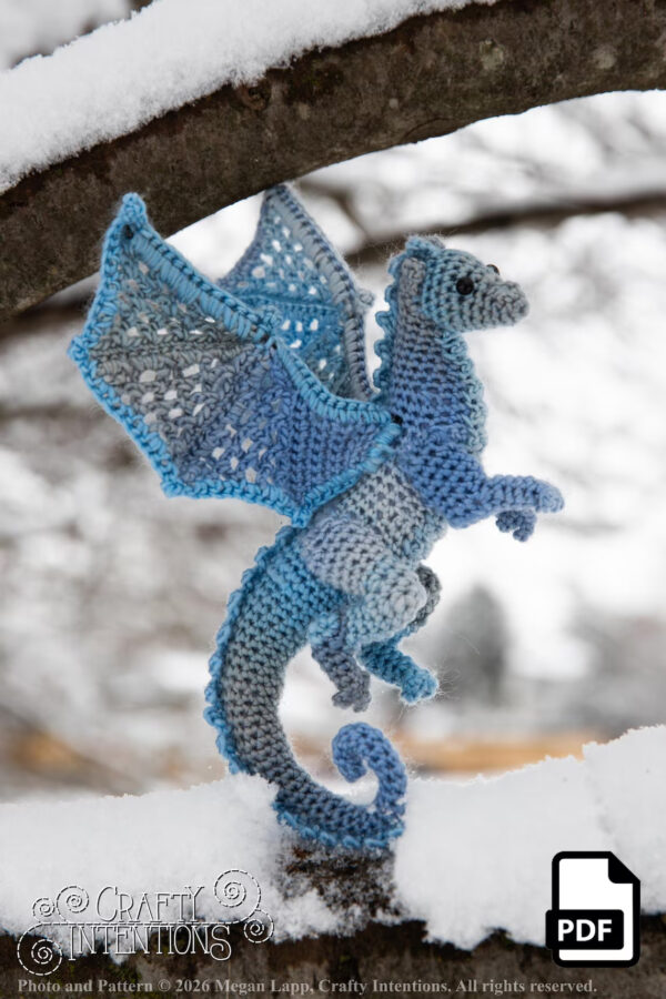 Charming Lace Wing Dragon Crochet Pattern by Crafty Intentions – PDF ...