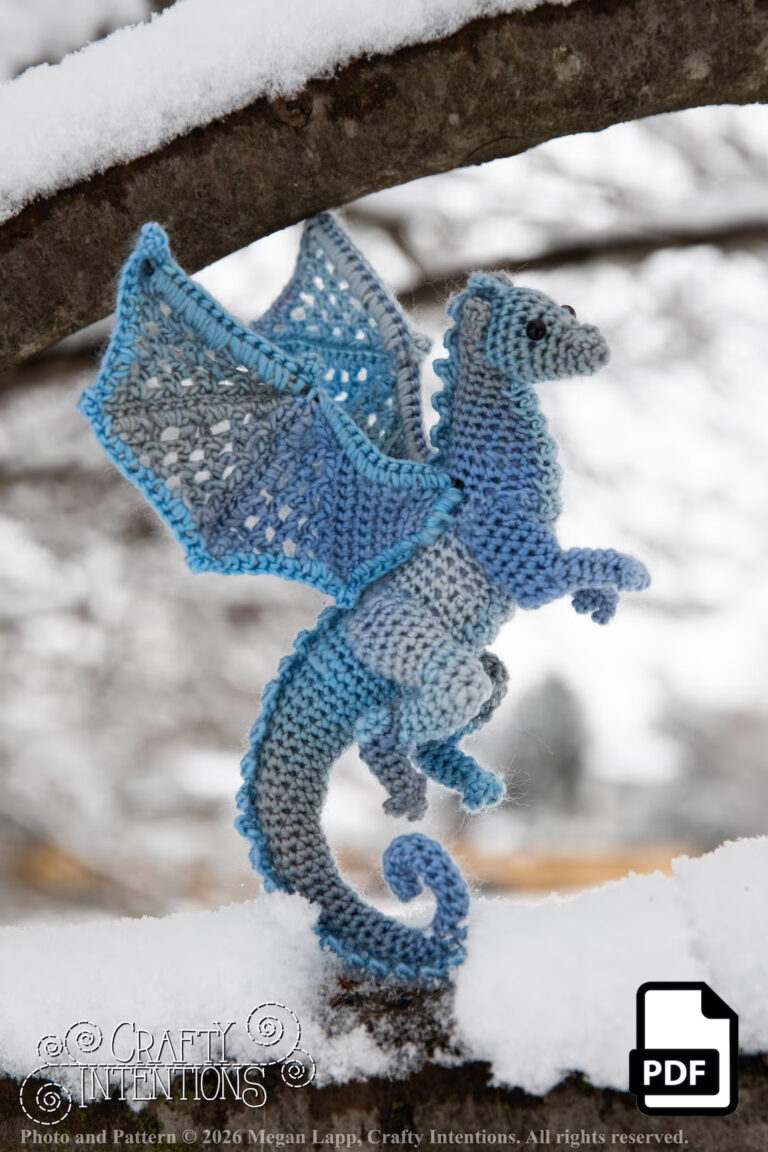 Charming Lace Wing Dragon Crochet Pattern by Crafty Intentions – PDF ...